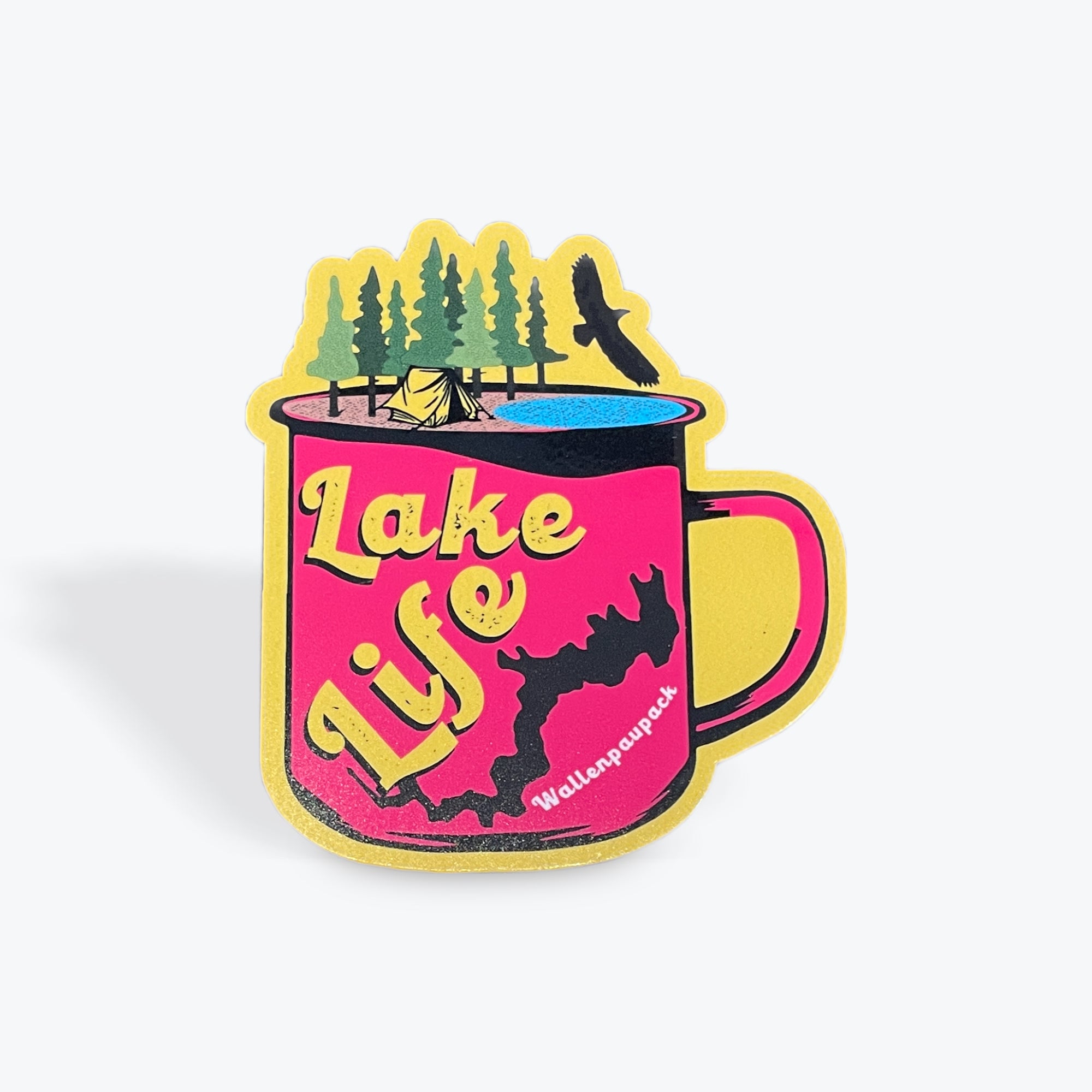 Lake Life Mug Sticker | Lake Art